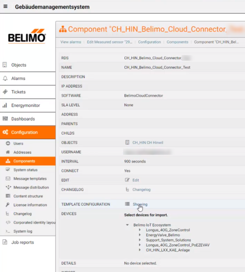 MST EDL-Portal Connection | Belimo